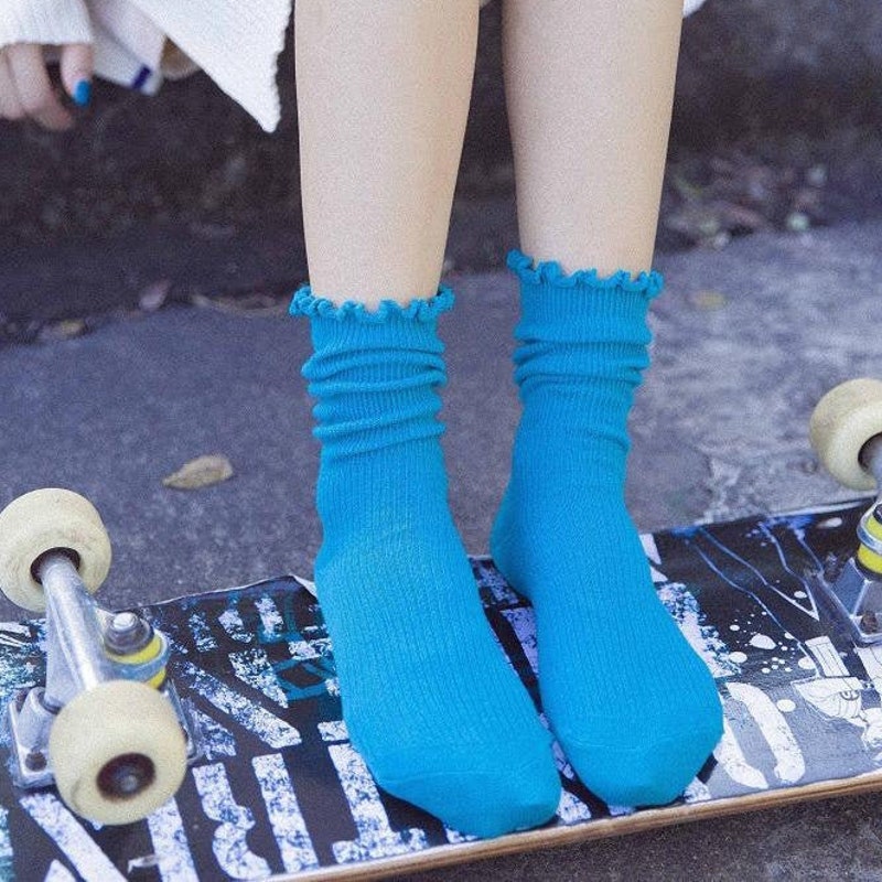 Ruffle Socks Women - Etsy