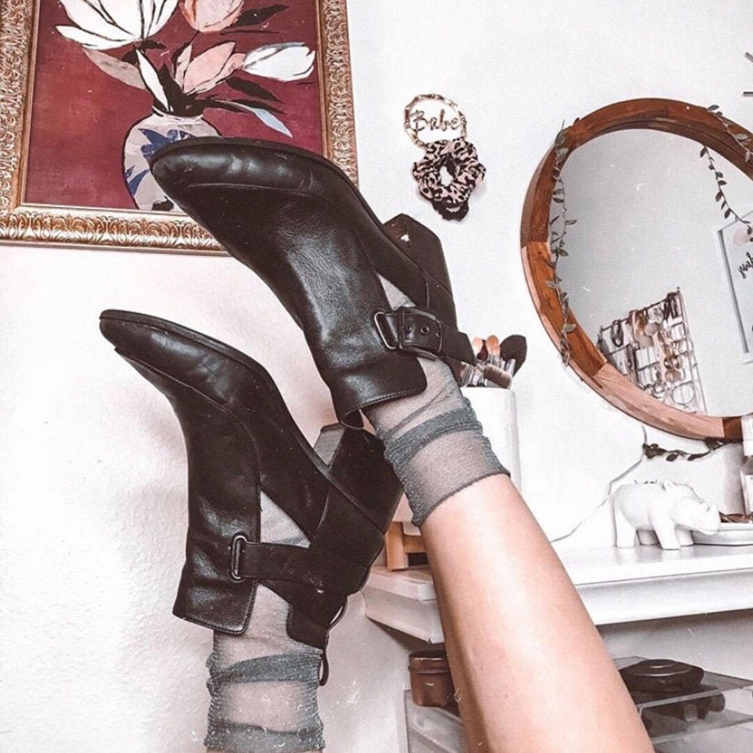 Diamond Sheer Crew Sock Grey - Etsy