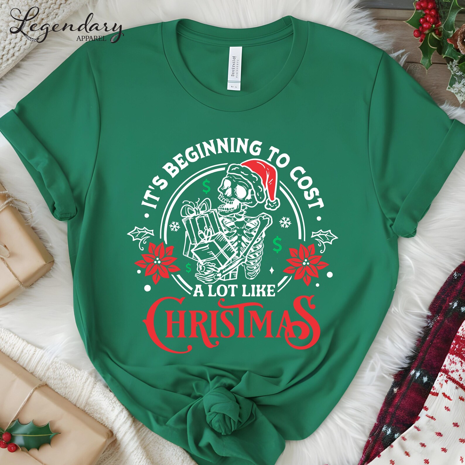 It's Beginning to Cost A Lot Like Christmas Tshirt Funny Holiday ...