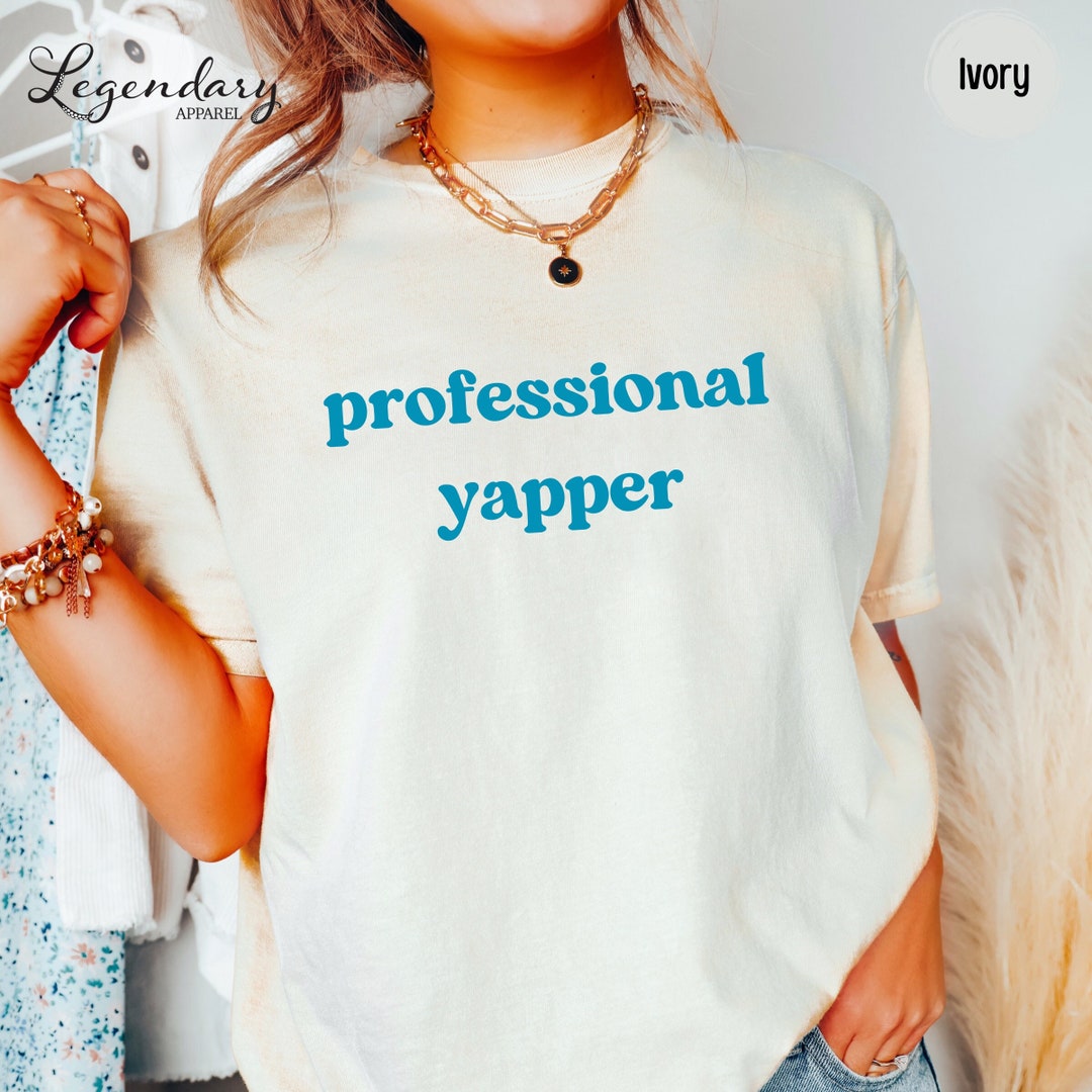 Professional Yapper Funny Meme Tshirt Yap Shirt Y2K Vintage Silly ...