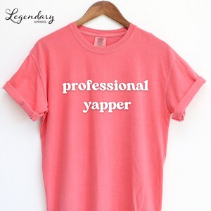 Professional Yapper Funny Meme Tshirt Yap Shirt Y2K Vintage Silly ...