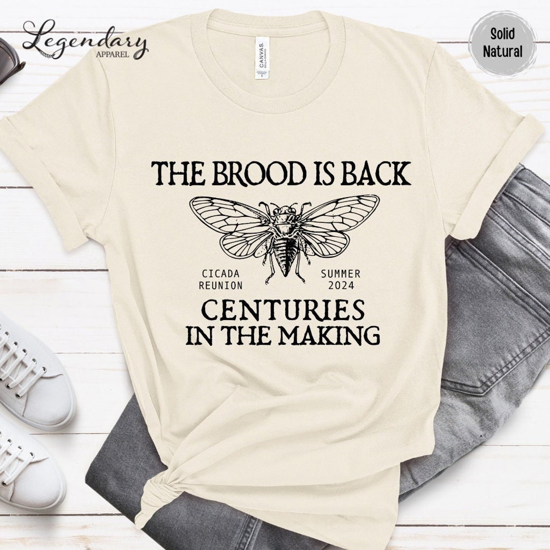 Cicada Shirt 2024 the Brood is Back Tee Funny Cicada T-shirt Bug Humor ...