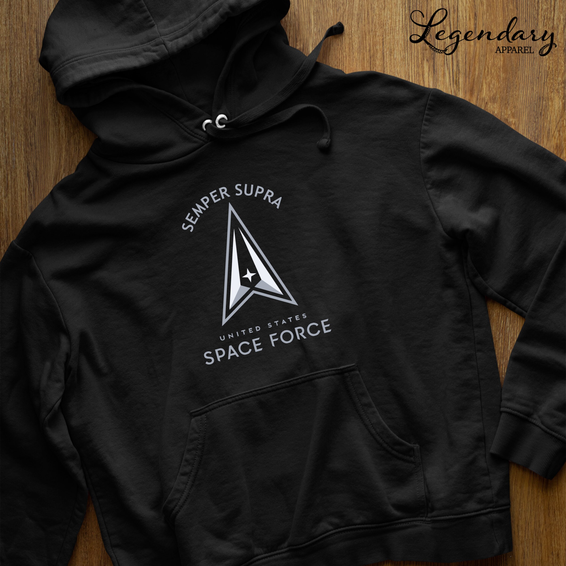 Space Force Semper Supra Hoodie Designed and Decorated on - Etsy