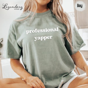 Professional Yapper Funny Meme Tshirt Yap Shirt Y2K Vintage Silly ...