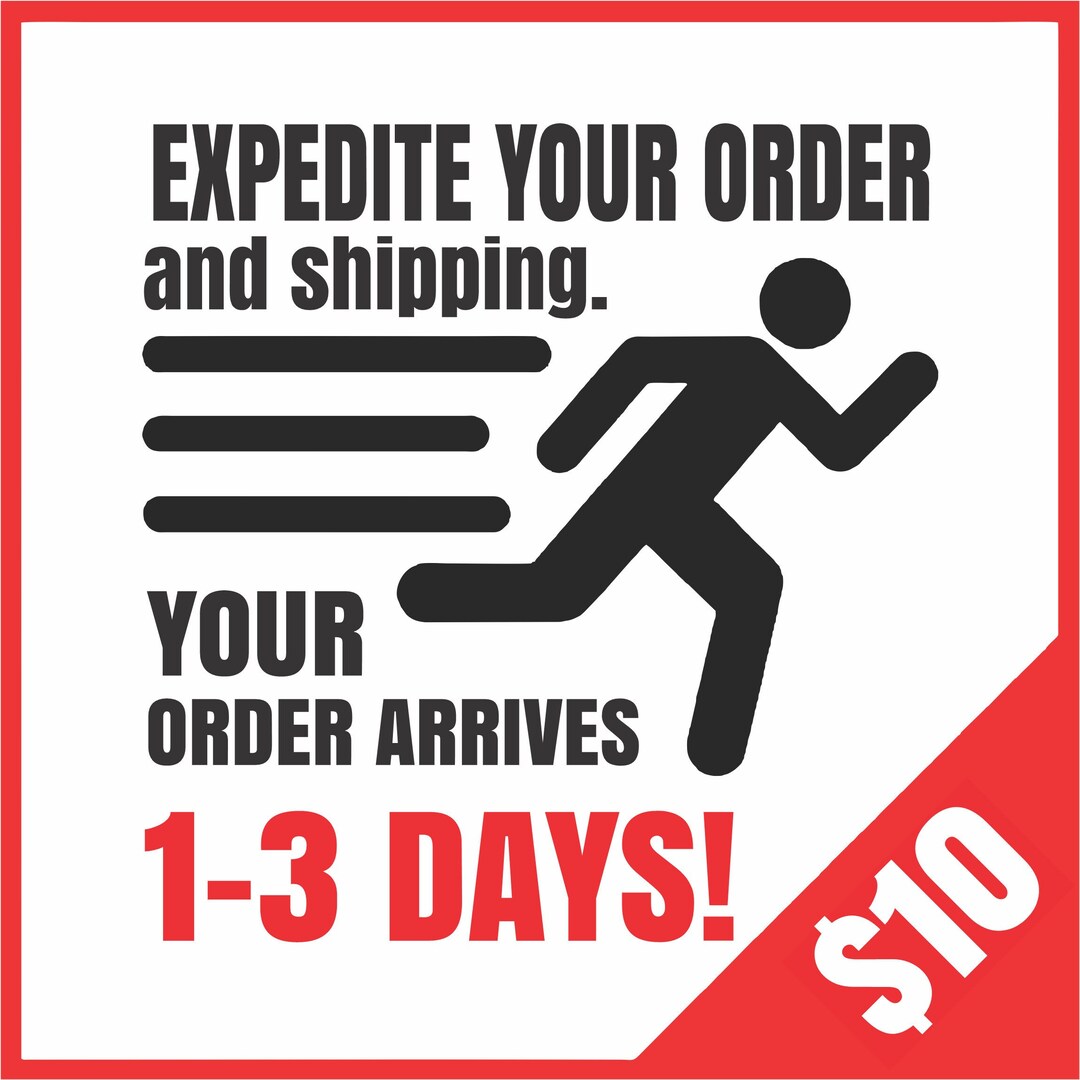 Expedite Your Order, Expedite Your Shipping - Etsy