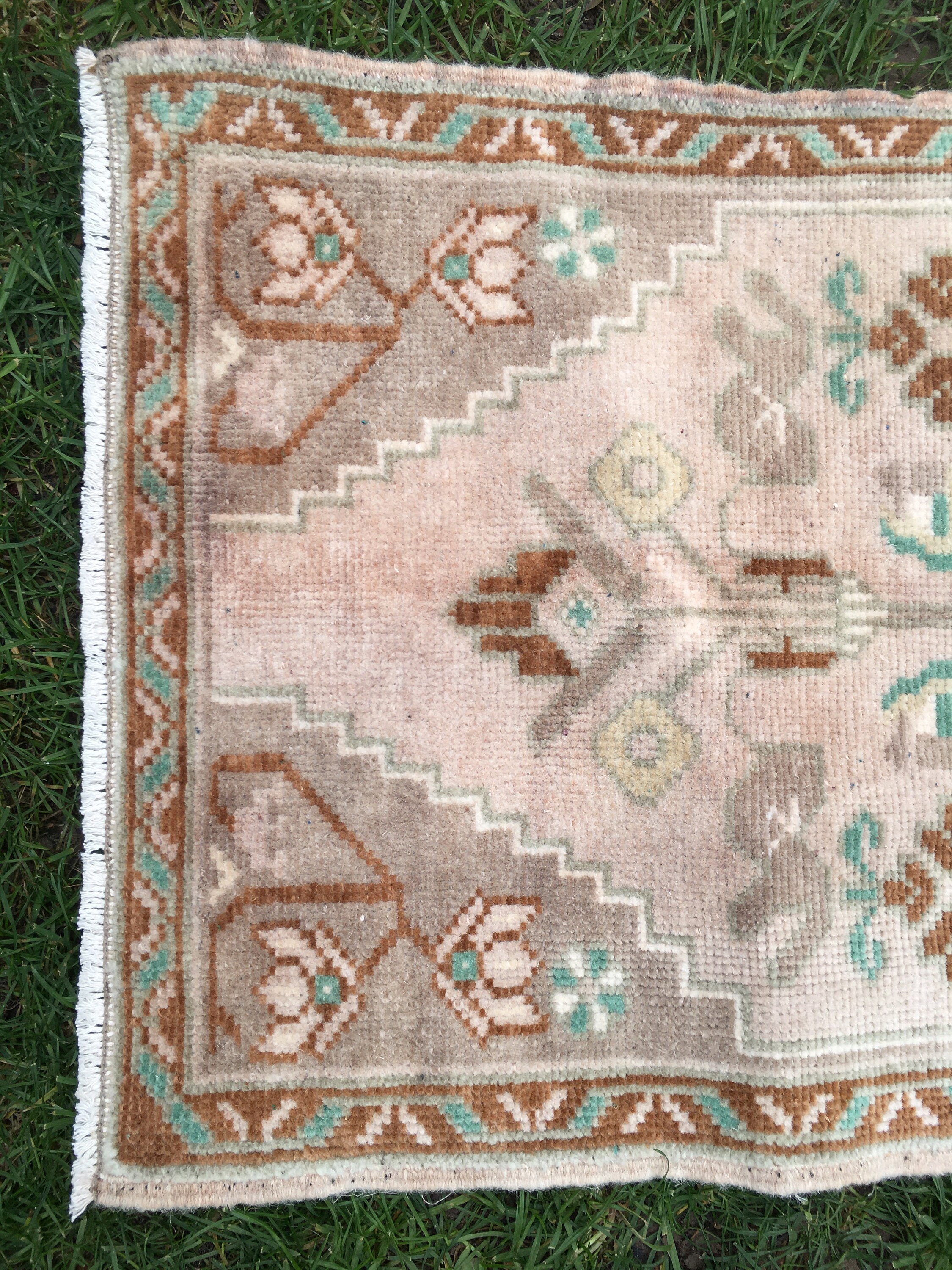 Small Turkish Rugsmall Handmade Rugsmall Vintage Rugsmall | Etsy