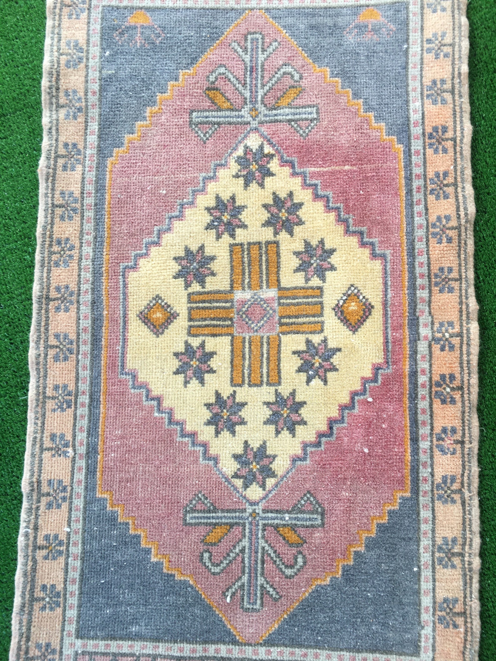 Small Turkish Rugsmall Handmade Rugsmall Vintage Rugsmall - Etsy