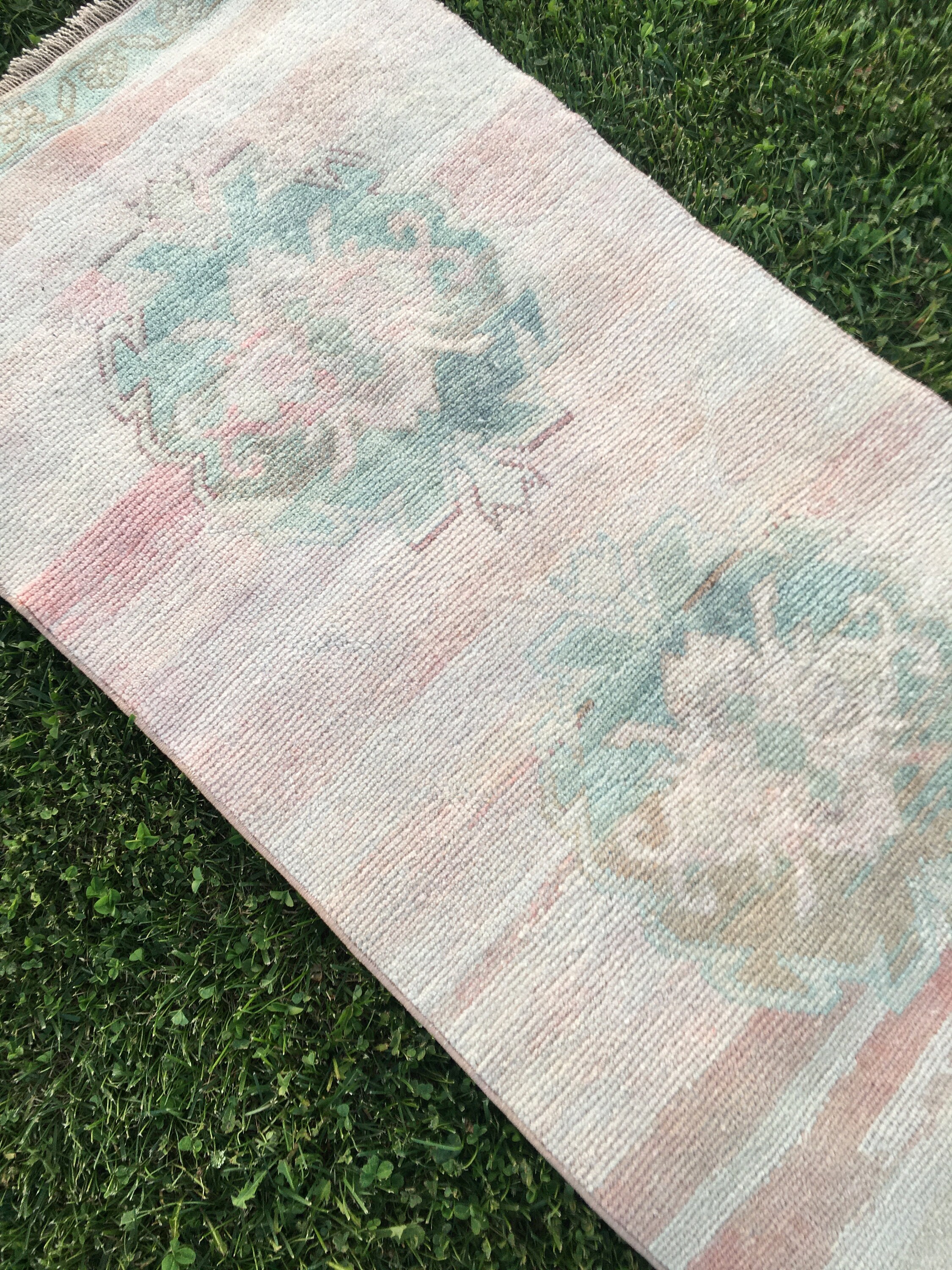 Handmade Vintage Runner RugWool Runner Rug Turkish Vintage | Etsy