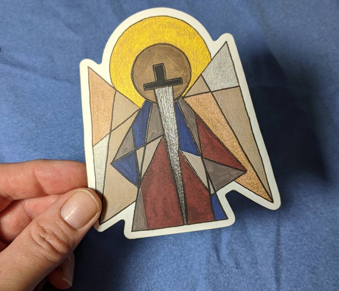 St Michael the Archangel Vinyl Catholic Saint Sticker, Waterbottle ...
