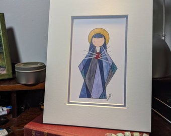 Abstract Virgin Mary | Etsy