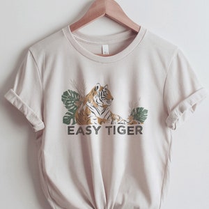Tiger Graphic Tee | Easy Tiger Vintage Tropical Jungle Women's ...