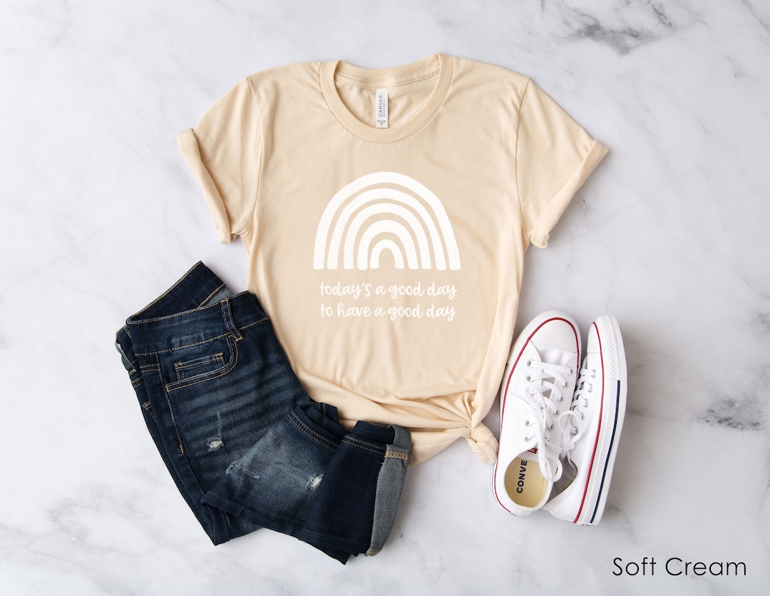 Graphic T-shirt Boho Rainbow Today's a Good Day to Have a Good Day ...