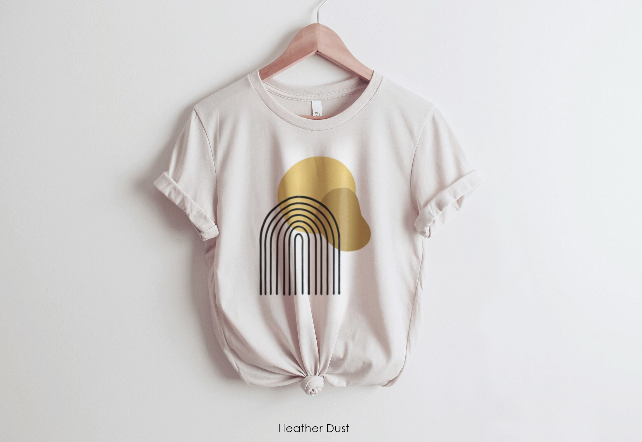 Monder Rainbow Tshrit | Boho Abstract Graphic Shirt | Minimal Design ...
