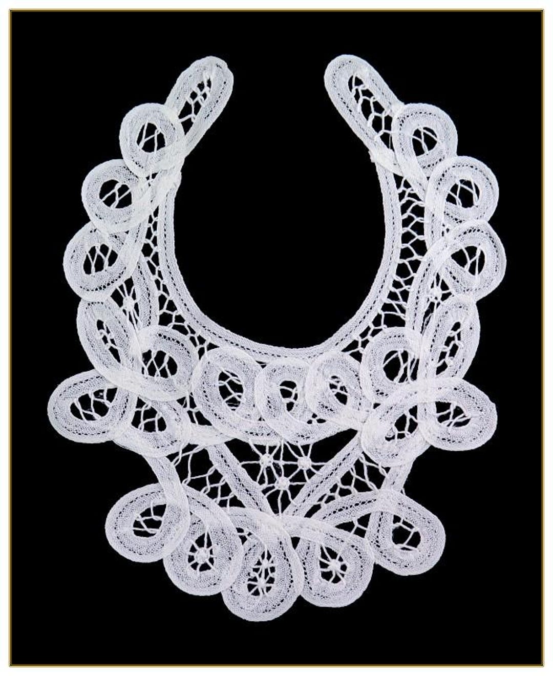 White Cotton Battenburg Lace Yoke - Etsy