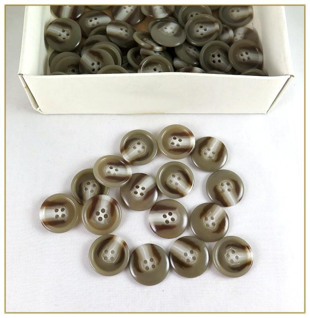 Vintage Tan Mottled Buttons, Size-1 Inch, 4 Hole, 78 Buttons - Etsy