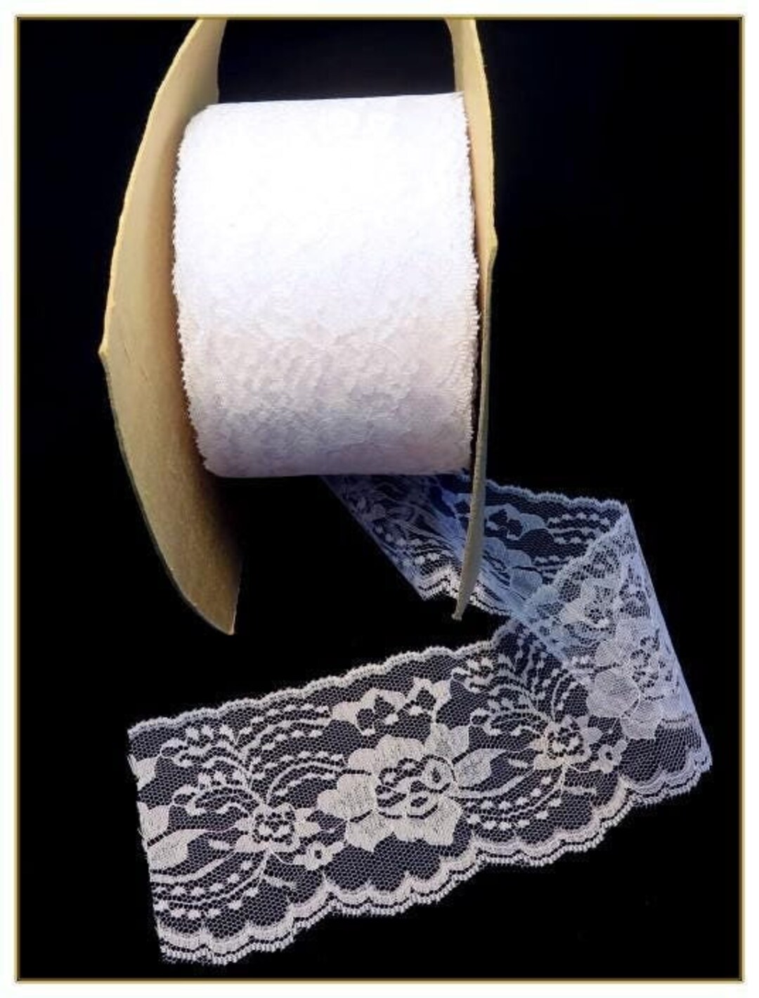 White Lace 4 Inches Wide Scallop Edge Trim, 10 Continuous Yards - Etsy