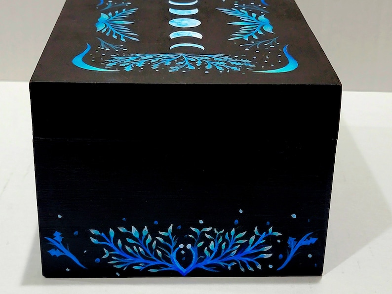 Wooden Trinket Box Wooden Box Hand Painted Jewelry Box - Etsy