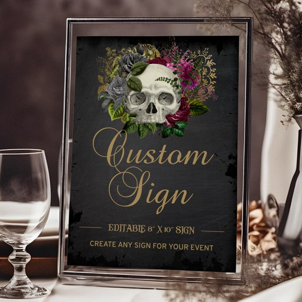 Gothic Wedding Signs - Etsy