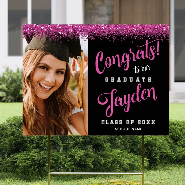 Graduation Yard Sign Template - Etsy
