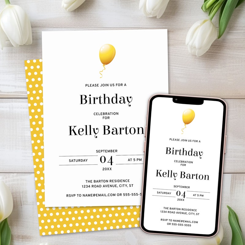 Yellow Birthday - Etsy