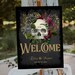 Goth Wedding Welcome Sign Template With a Masquerade Skull of - Etsy