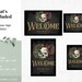 Goth Wedding Welcome Sign Template With a Masquerade Skull of - Etsy