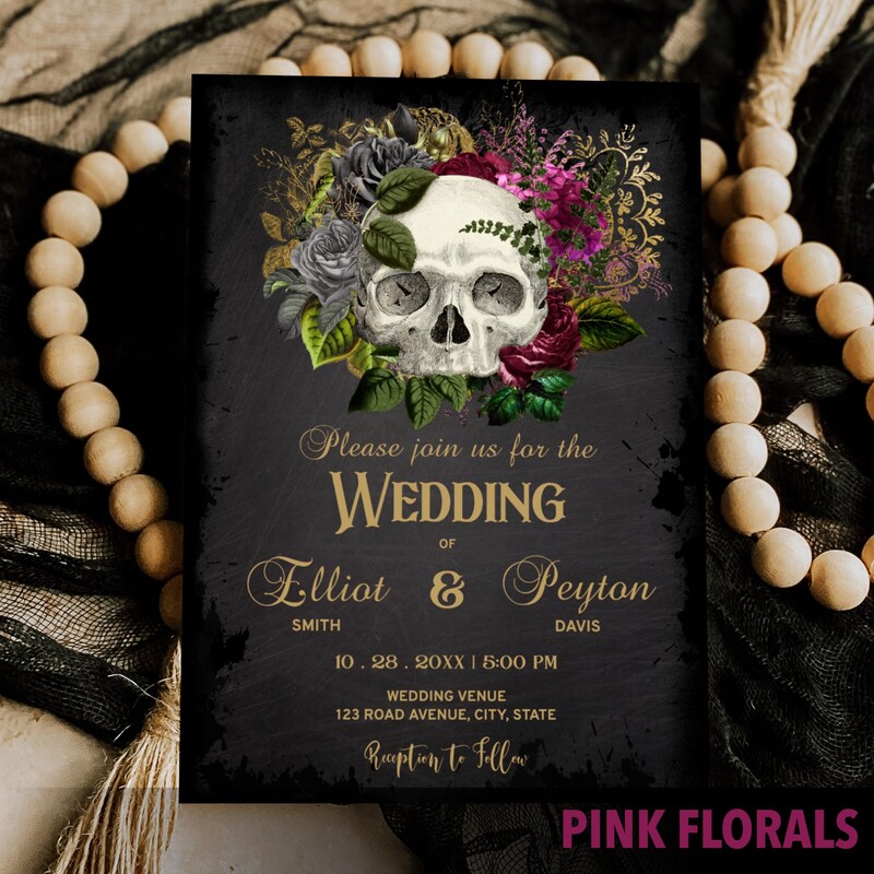 Goth Wedding Invitation - Etsy