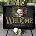 Goth Wedding Welcome Sign Template With a Masquerade Skull of Pink ...