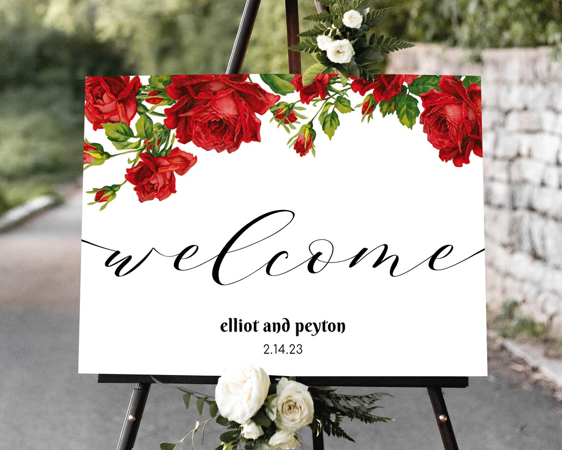 RED WEDDING INVITATION Printable Mini Bundle Vintage Red - Etsy