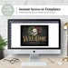 Goth Wedding Welcome Sign Template With a Masquerade Skull of - Etsy