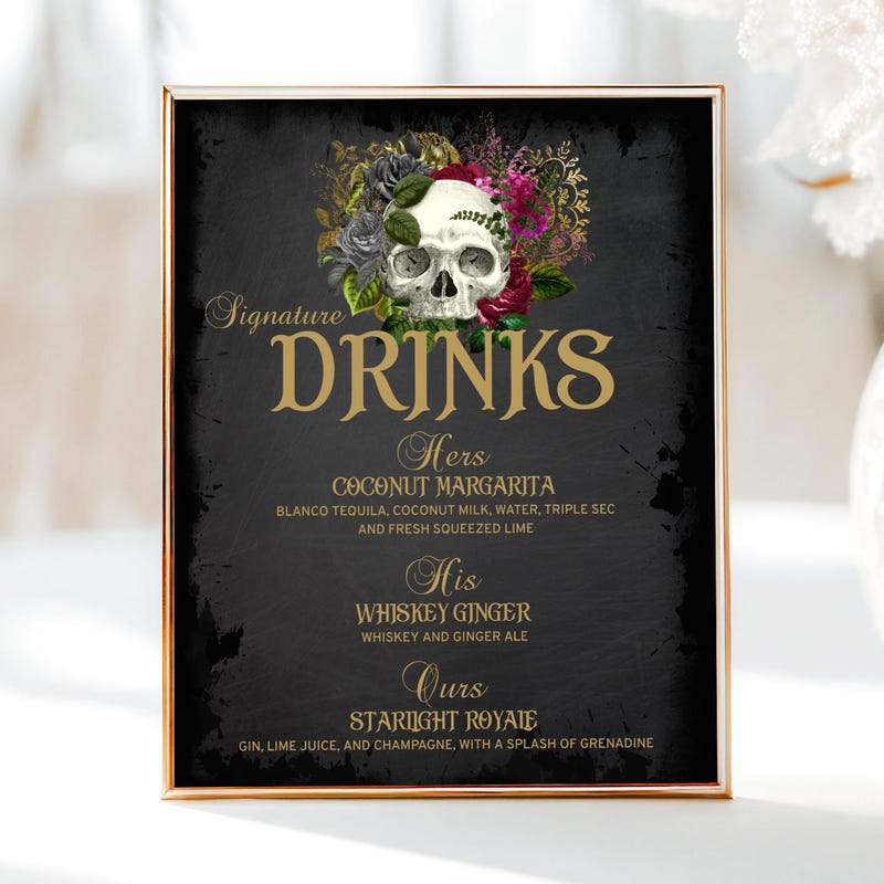 Gothic Wedding Signs - Etsy