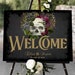 Goth Wedding Welcome Sign Template With a Masquerade Skull of - Etsy