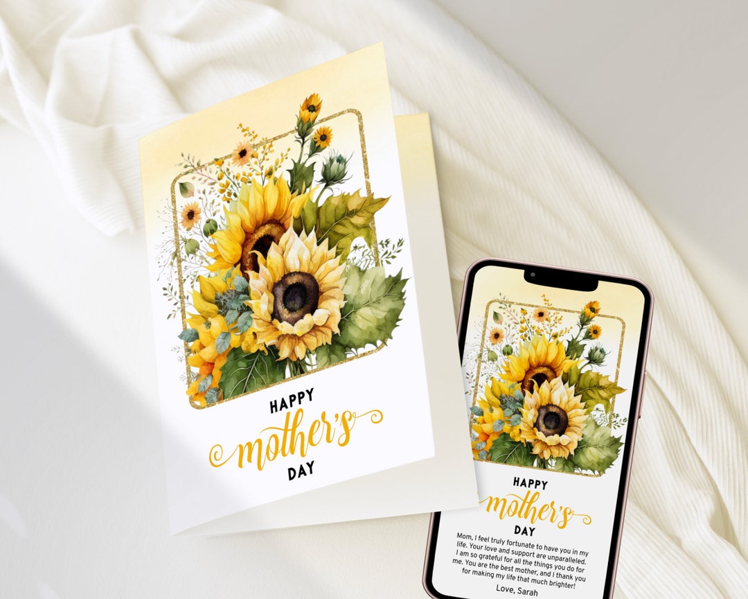 MOTHERS DAY CARD, Electronic Ecard for Mom, Printable Mother's Day Card ...