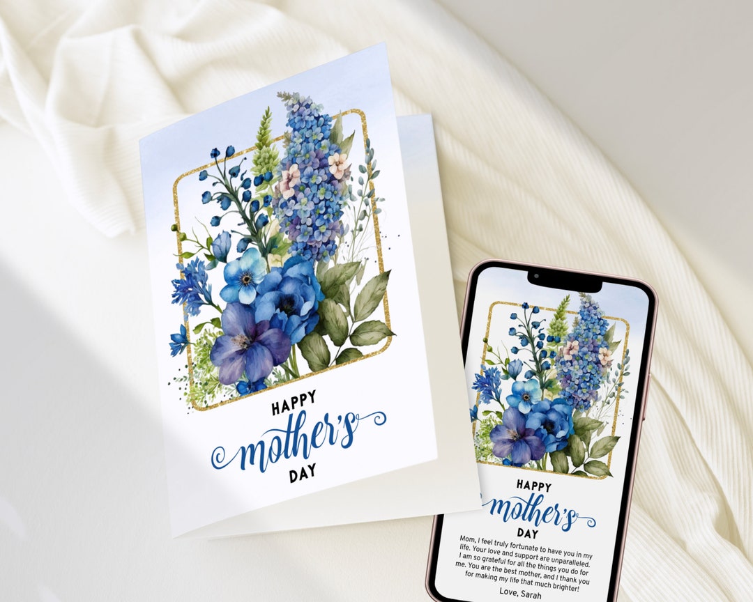 MOTHERS DAY CARD, Electronic Ecard for Mom, Printable Mother's Day Card ...