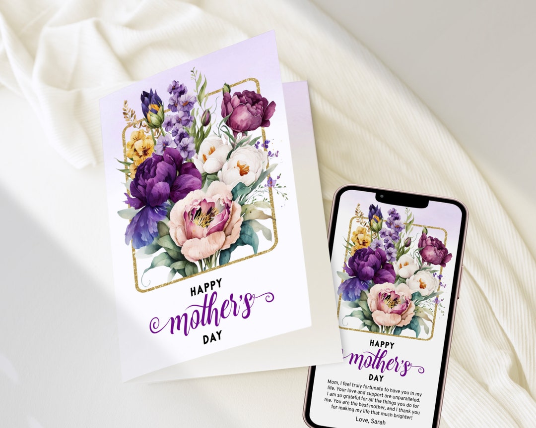 MOTHERS DAY CARD, Electronic Ecard for Mom and Printable Mother's Day ...