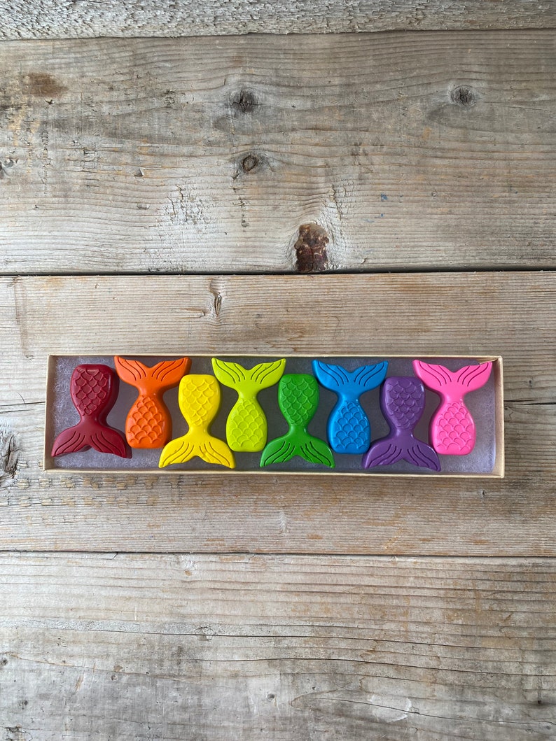 Mermaid Crayon Party Favors - Etsy