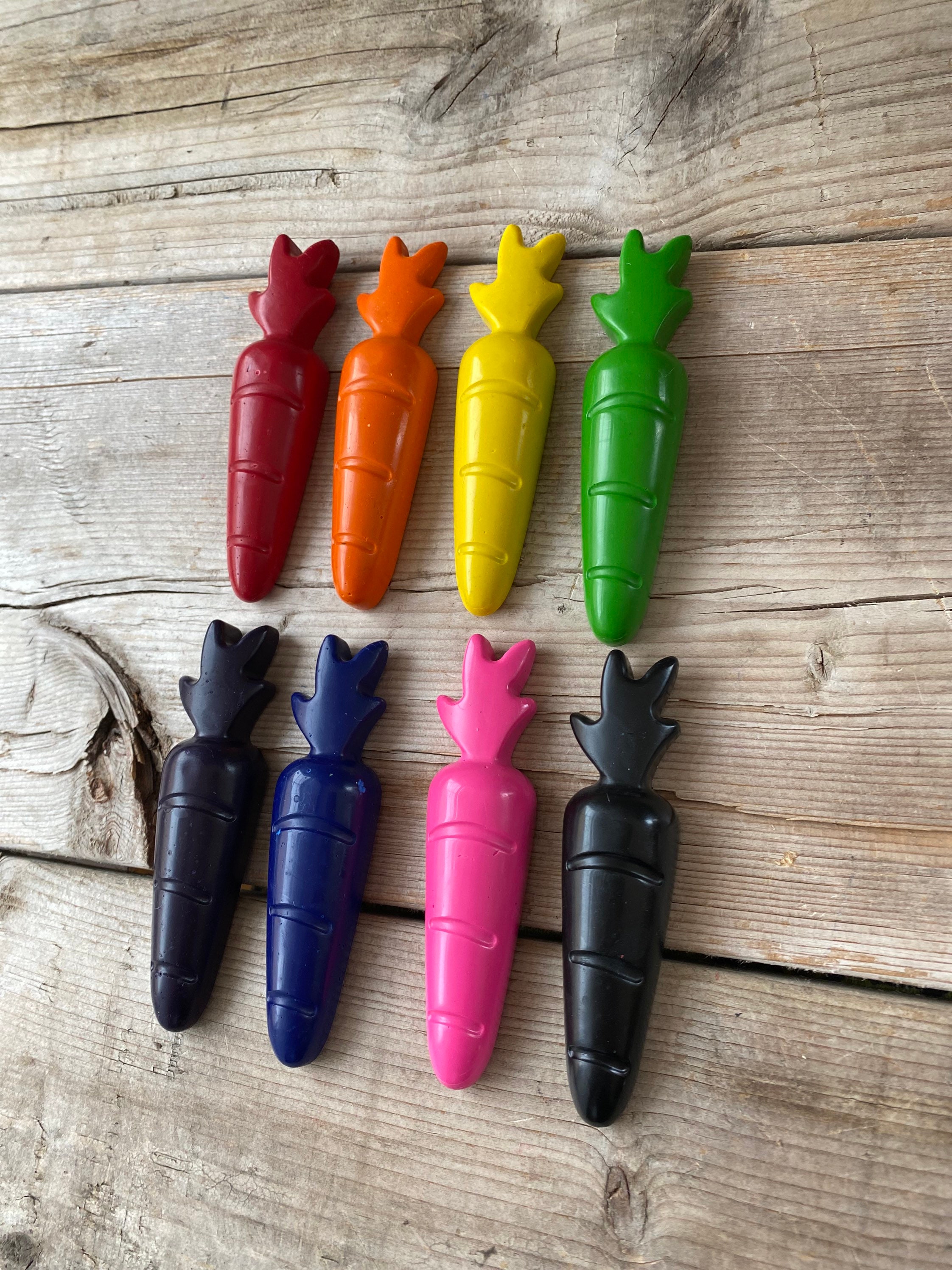 Set of 8 Carrot Crayons - Etsy