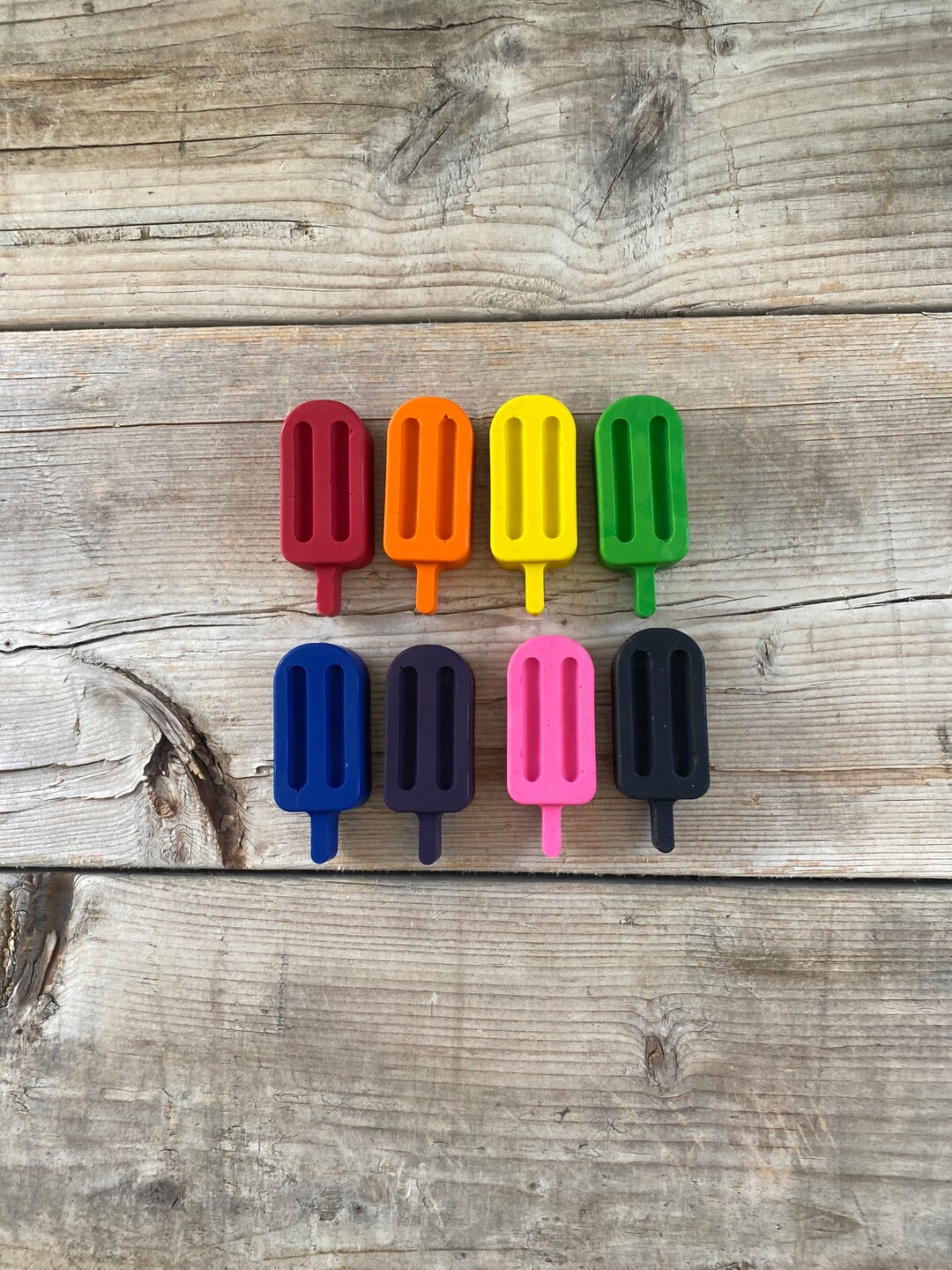 Set of 8 Popsicle Crayons - Etsy