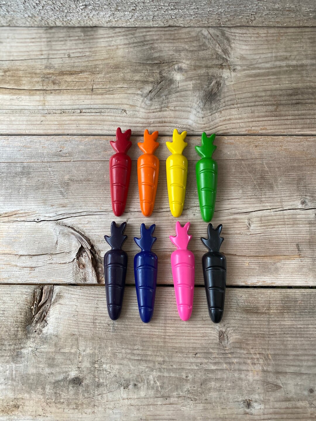 Set of 8 Carrot Crayons - Etsy