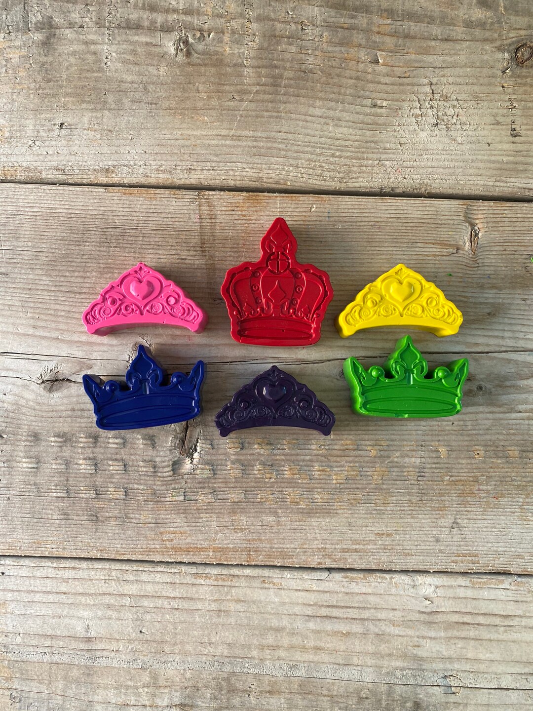 Set of 6 Crown Crayons - Etsy