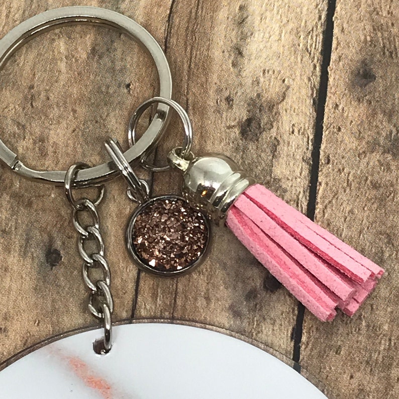 Acrylic Keychain Glitter Keychain With Tassel Mama Keychain | Etsy