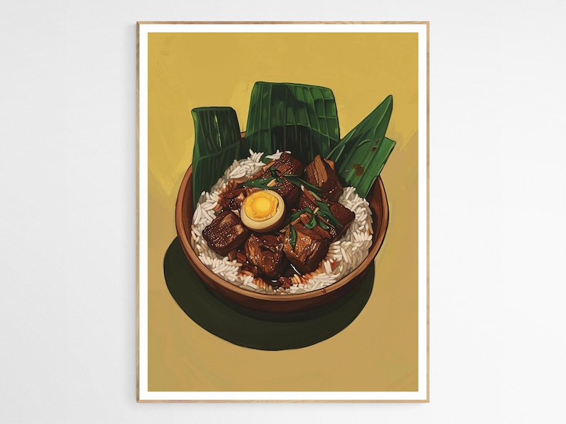 Delicious Adobo Art Print | Adobo Kitchen Print, Ethnic Food Art ...