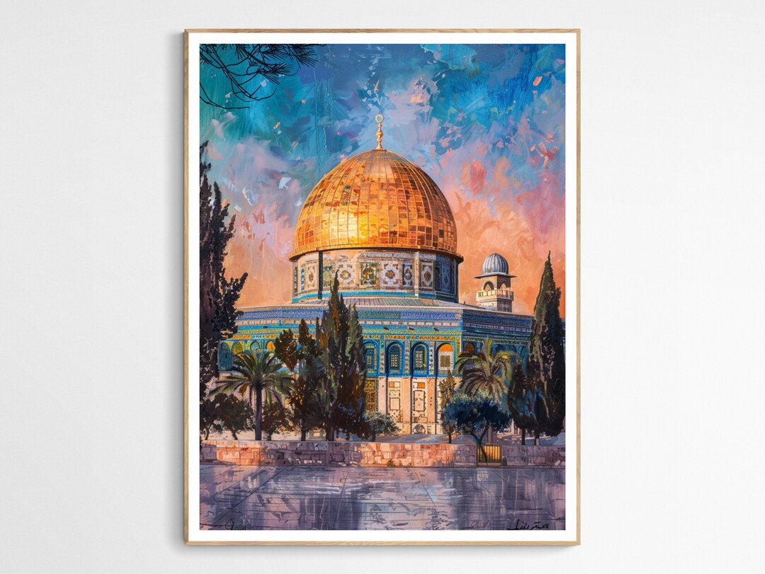 Stunning Al-aqsa Mosque Art Print | Elegant Palestine Wall Decor ...