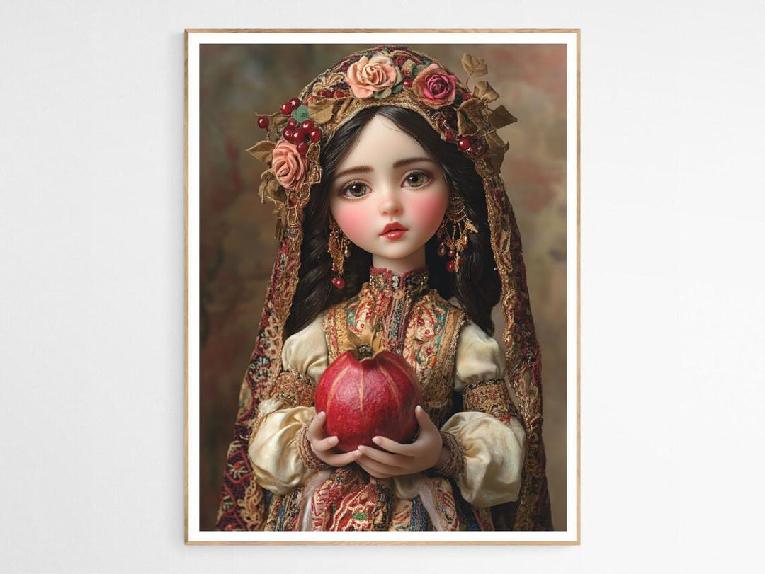 Armenian Doll Art Print | Unique Armenian Cultural Decor, Gifts for Her ...