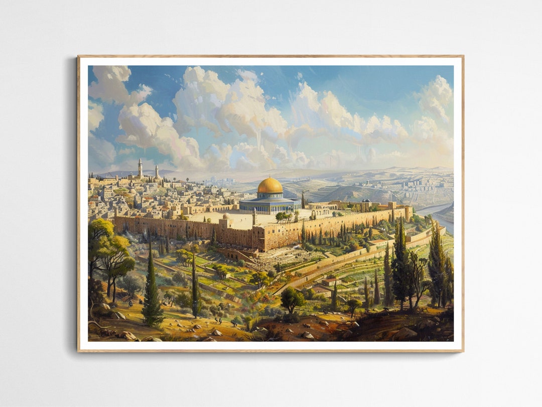 Scenic Landscape of Palestine Art Print | Palestine Wall Art ...