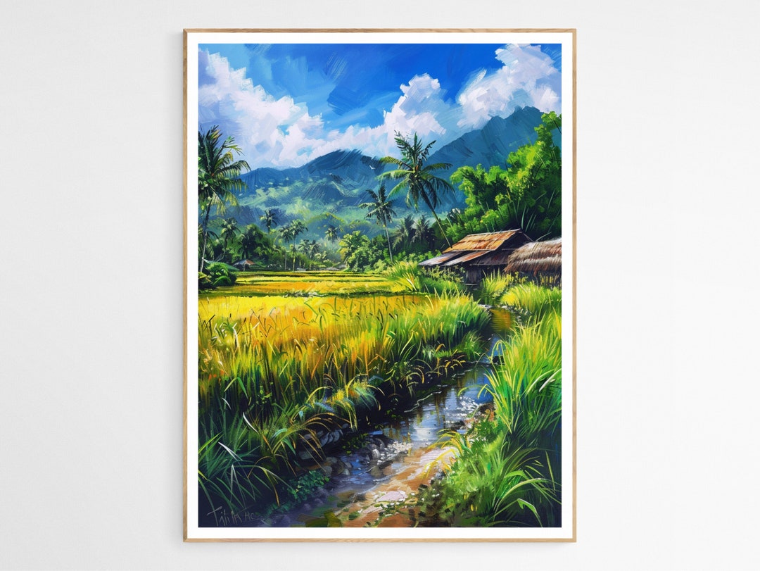 The Philippines Island Village Art Print | Filipino Culture Wall Decor ...