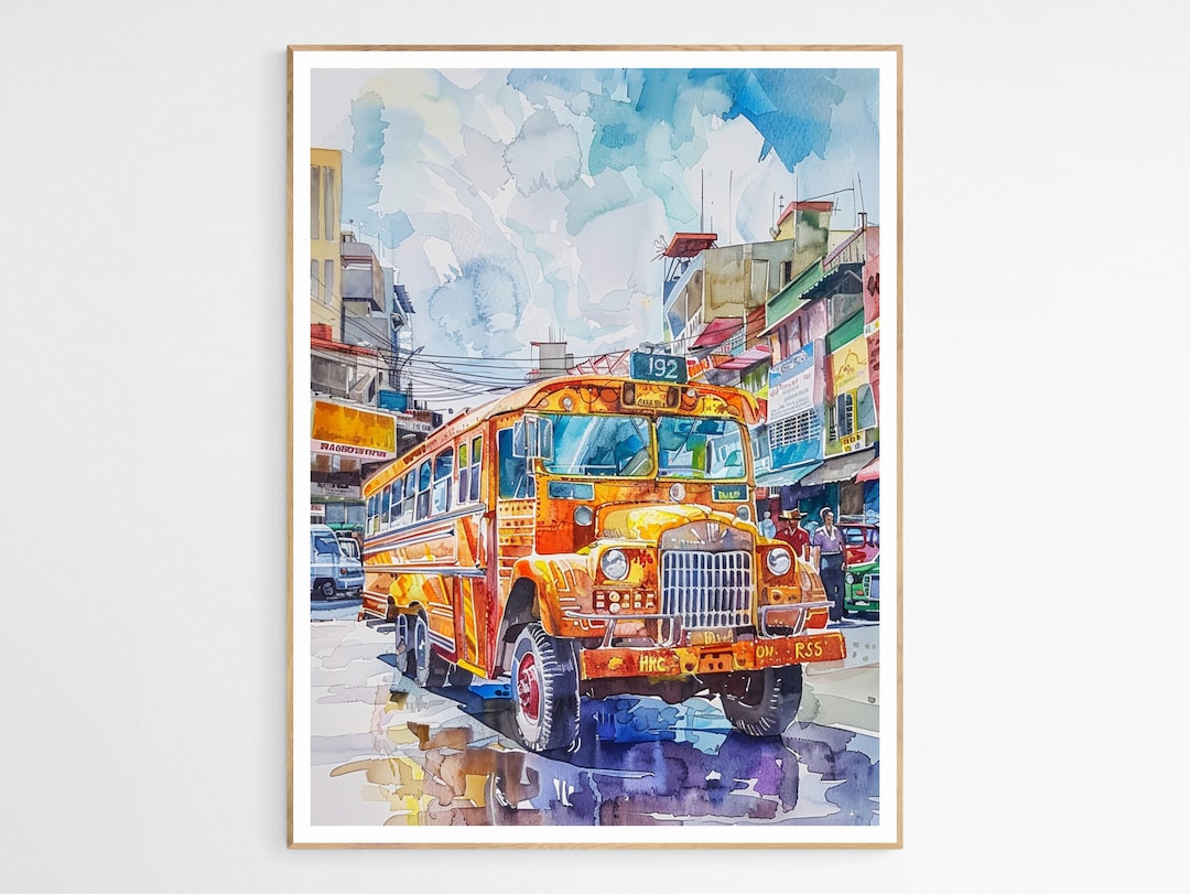Colors of the Jeepney Art Print | Filipino Jeepney, Filipino Culture ...