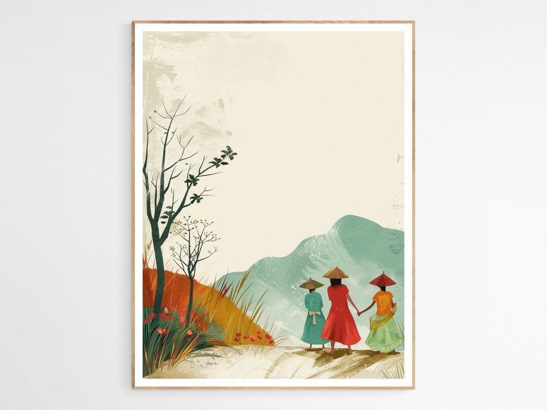 Pathway of the Philippines Villagers Art Print | Vibrant Filipino ...