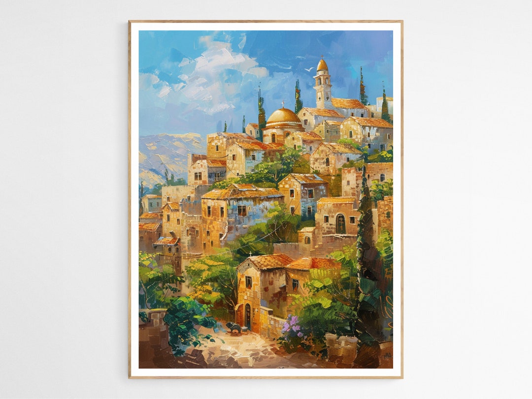 Unique Bethlehem Landscape Art Print | Scenic Bethlehem Wall Decor ...