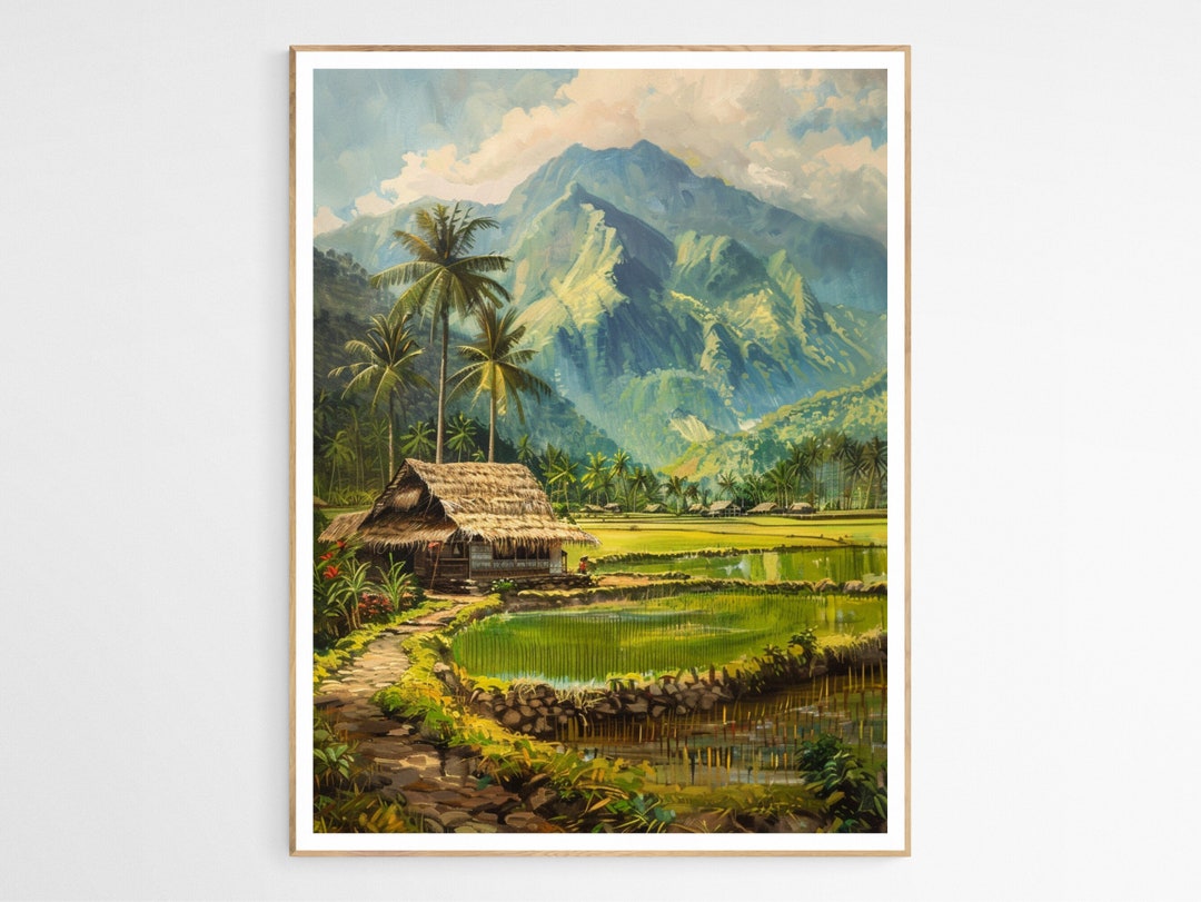 Majestic Philippines Landscape View Art Print | Filipino Culture Wall ...
